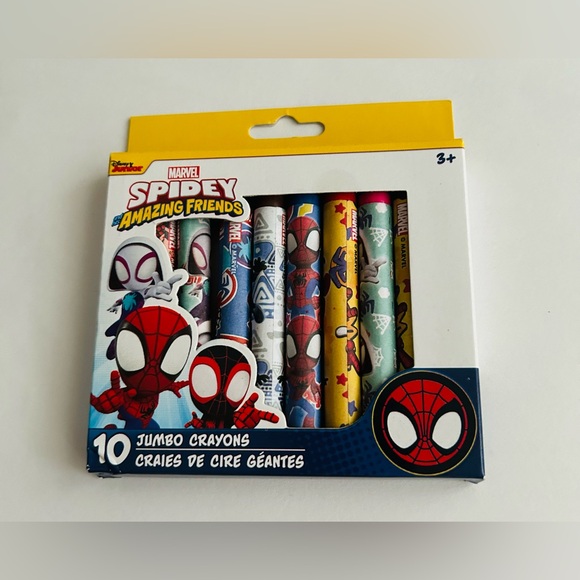 Marvel | Accessories | New Disney Junior Spidey Amazing Friends Crayons ...
